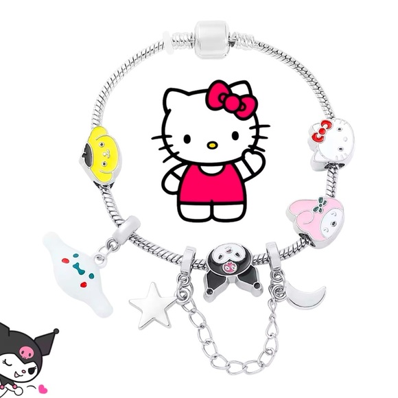 Hello Kitty | Jewelry | Silver Hello Kitty Sanrio Characters Themed ...